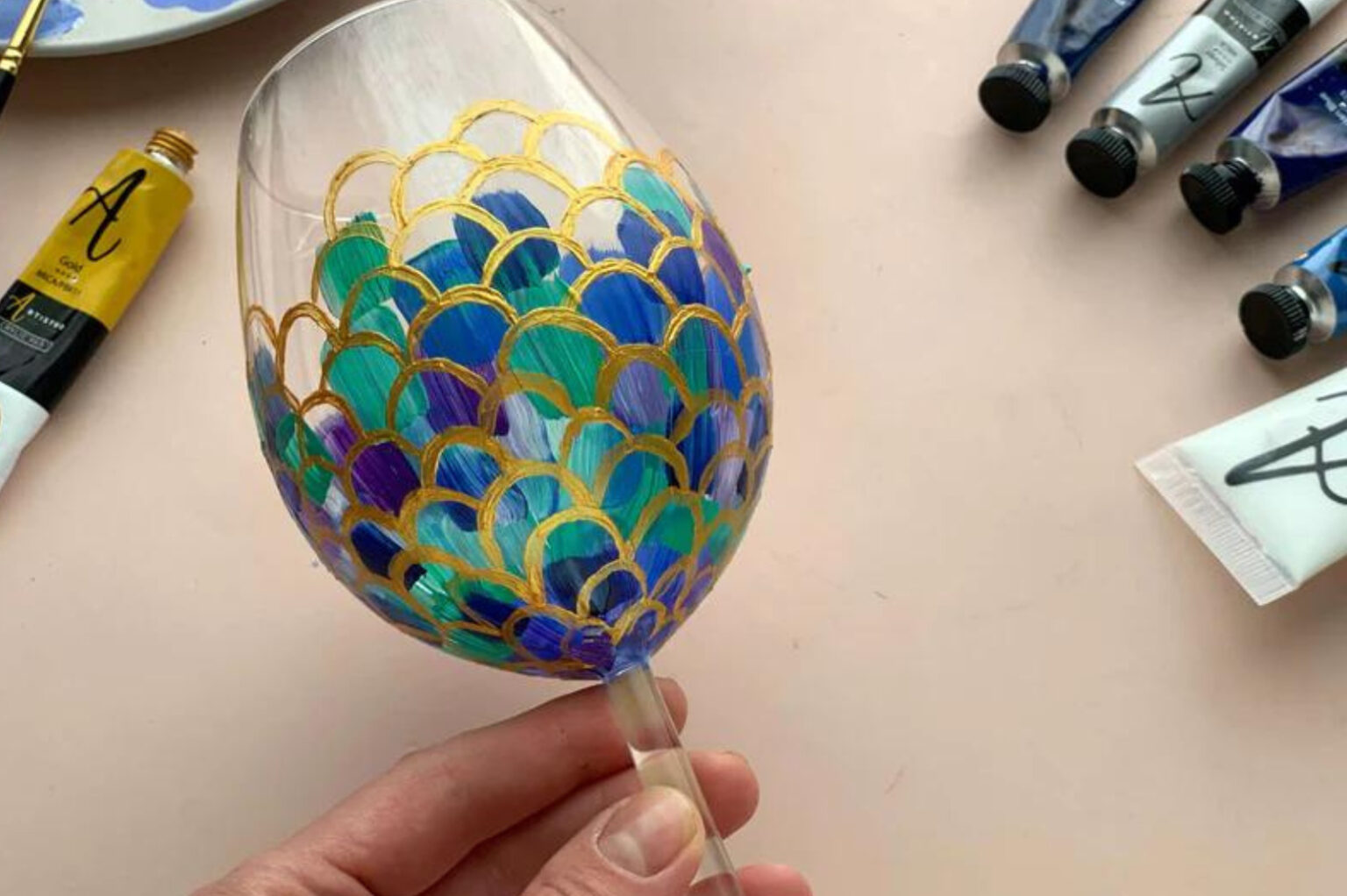 A Stebe by Step Guide: How to Do Glass Painting - The One Liner